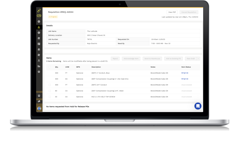 Purchasing | Kojo Technologies
